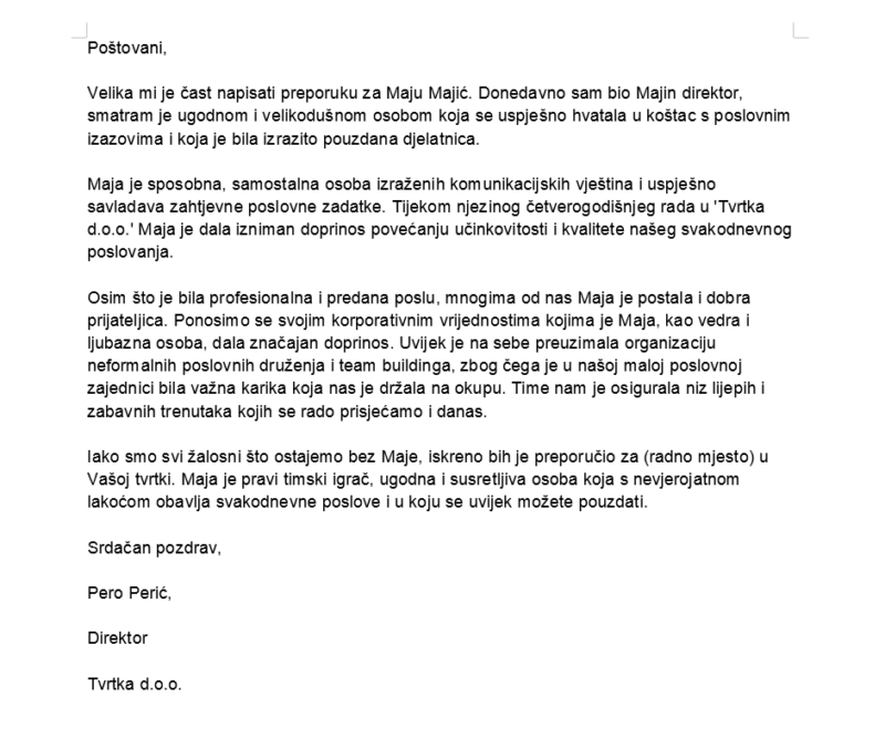 Preporuka za posao: Što je, kako je napisati i zašto ih je dobro prikupiti više? | Telegram.hr