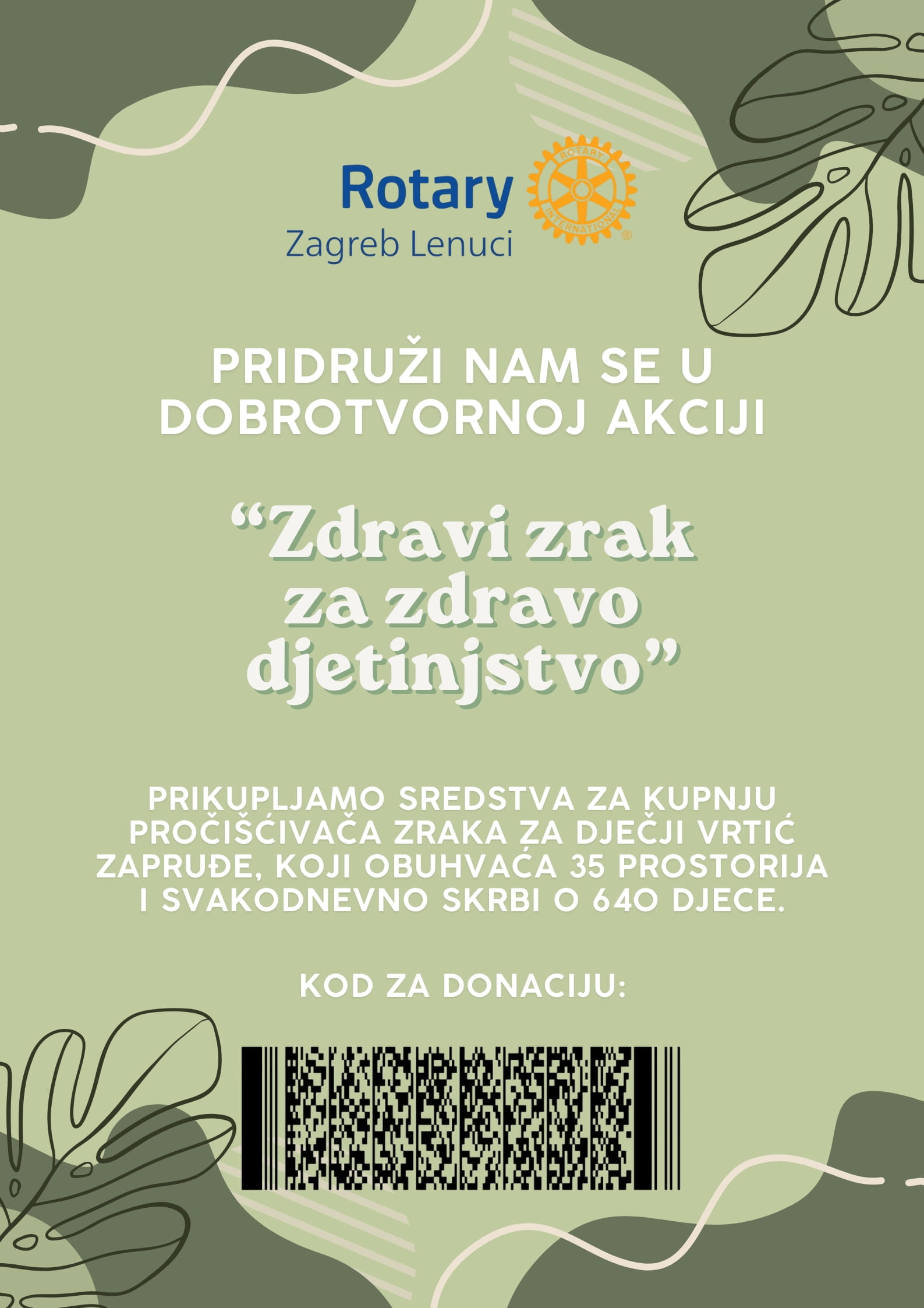 Pokrenuta je humanitarna akcija “Zdravi zrak za zdravo djetinjstvo” za ...